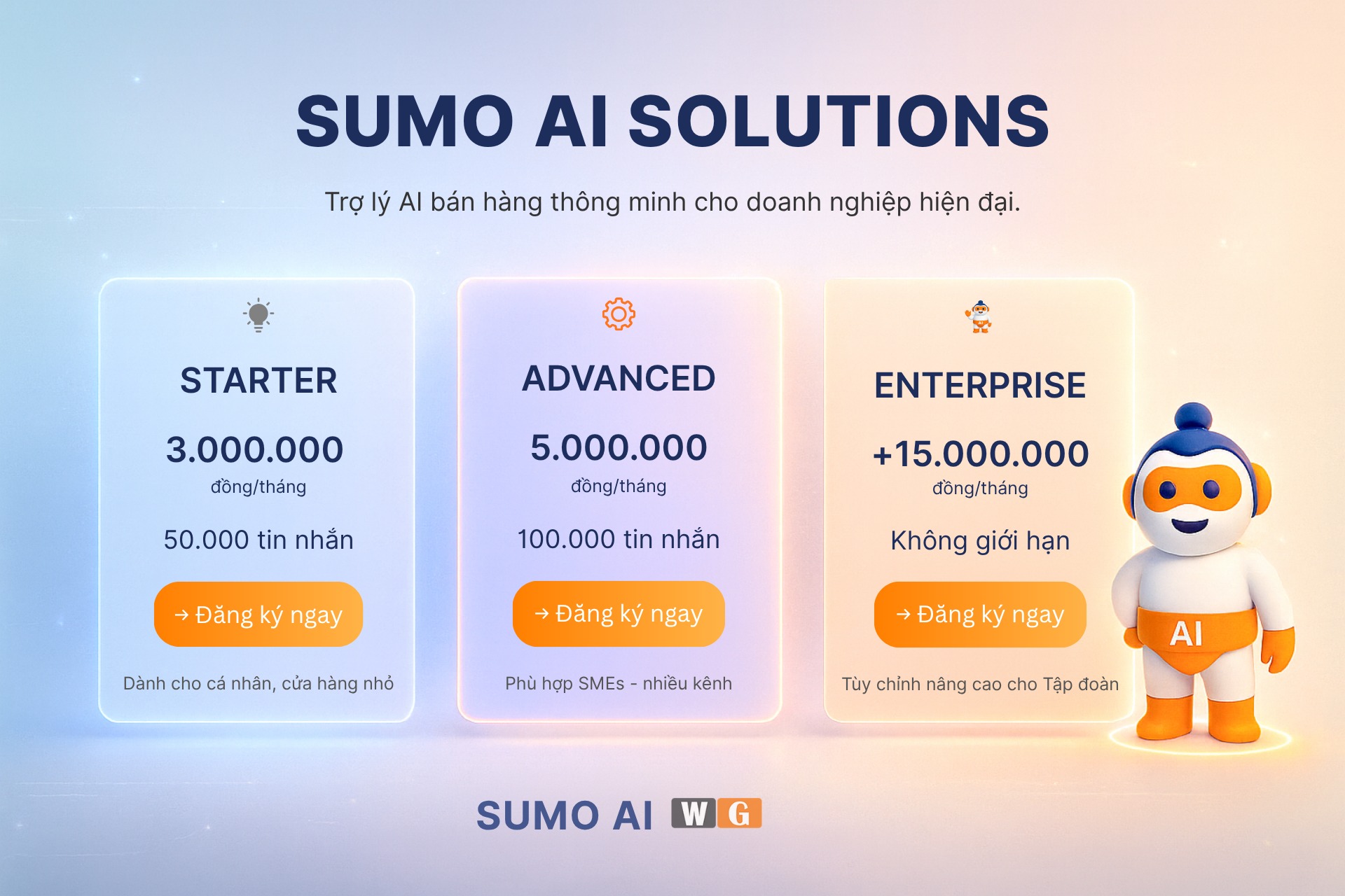 SUMO AI - Trợ lý AI bán hàng thông minh 24/7 - Wecan GroupWecan Group